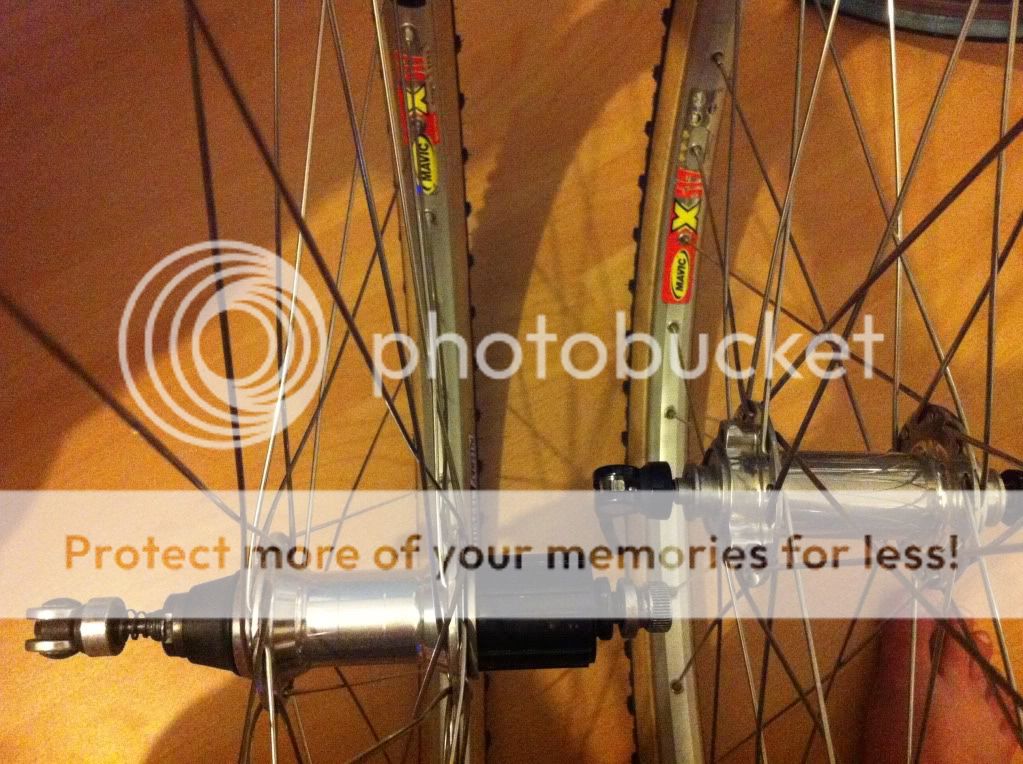 Mavic 517 / XT Rear / Amp Front Wheelset -Top Condition Rims | Retrobike